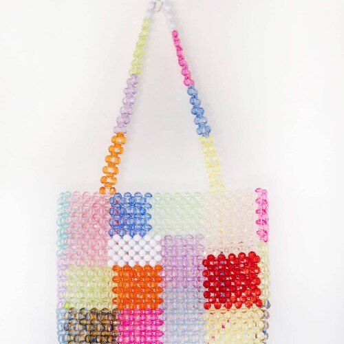 Colorful Beaded Shoulder Bag - Etsy