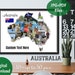 Australia Photo Collage Photo MAP Collage Wedding Gift - Etsy