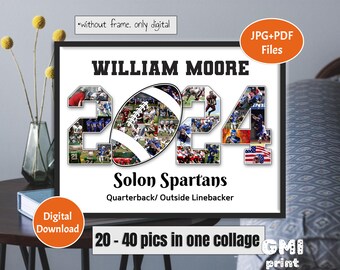 2024 Basketball Photo Collage, 2024 Year Photo Gift, Gift for Player ...