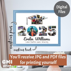 Graduation 2025 Photo Collage, Graduate Photo Gift, Class of 2025 ...