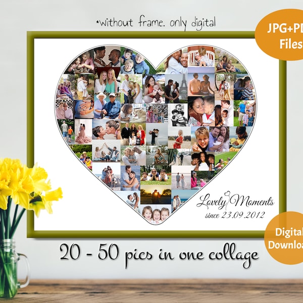 Heart Collage - Etsy