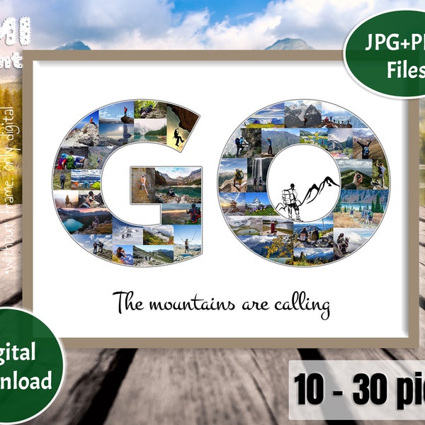 Hiking Photo Collage - Etsy