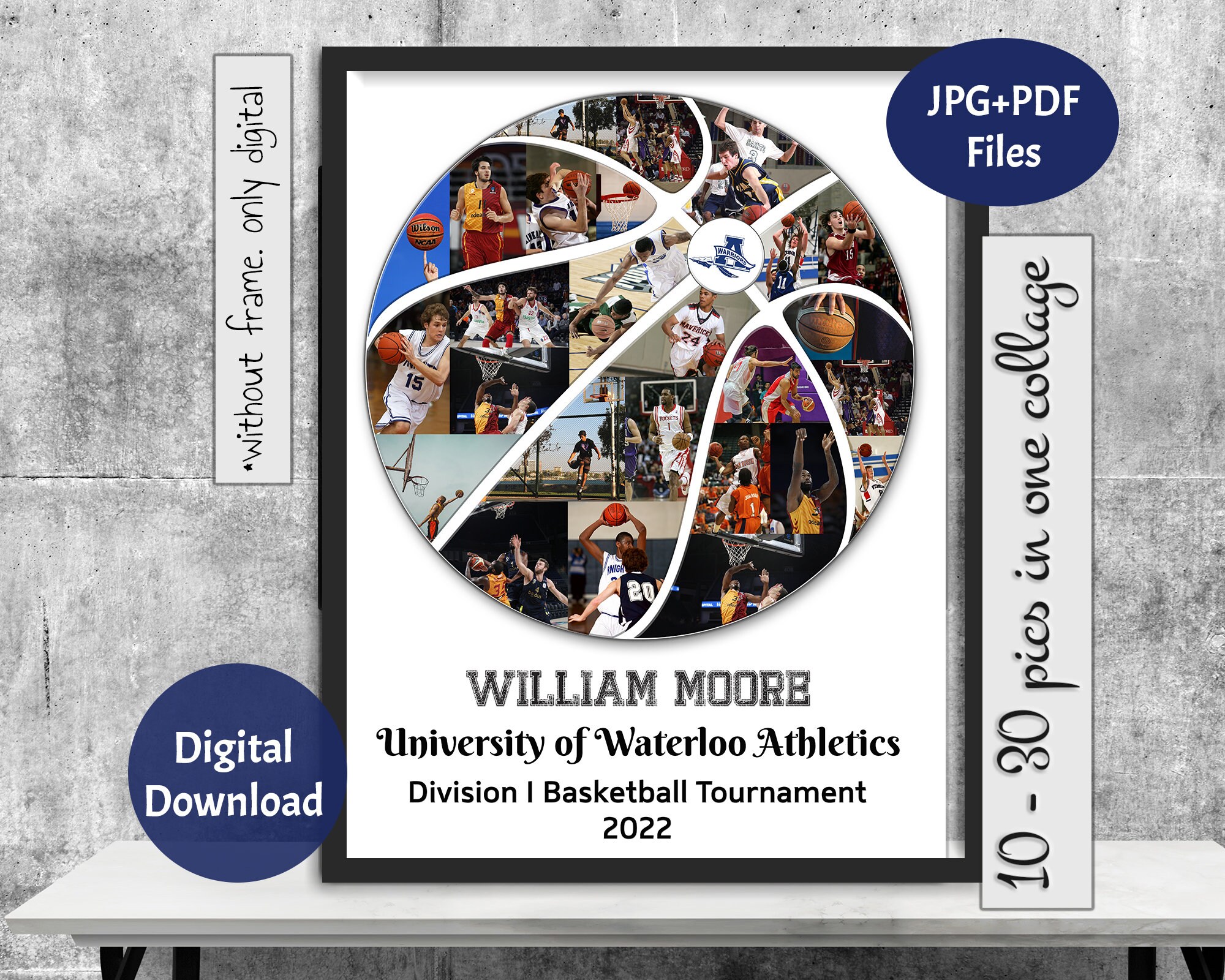 Basketball Photo Collage Sport Photo Gift Gift for Player | Etsy