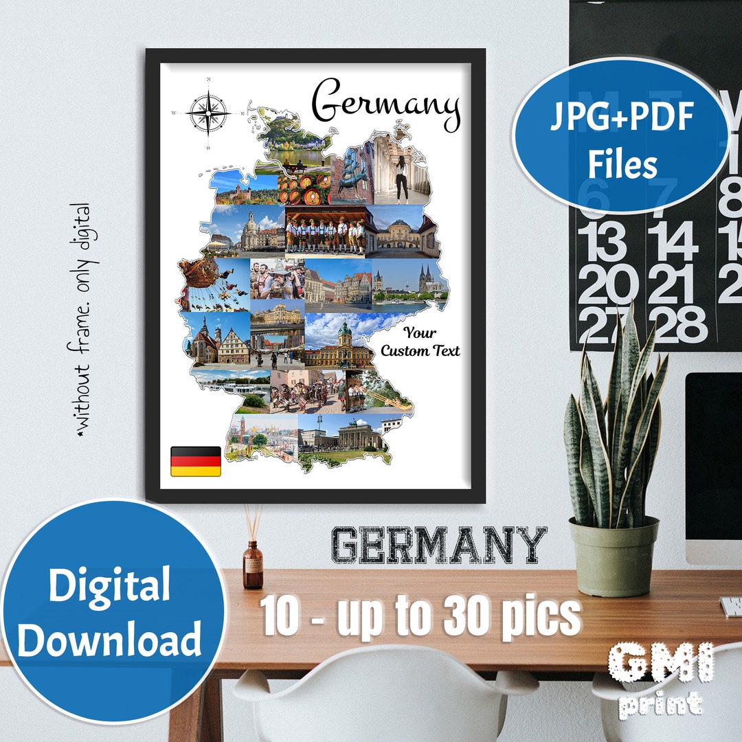 Germany Photo Collage, Vacation Photo Collage, Wedding Gift, Honeymoon ...