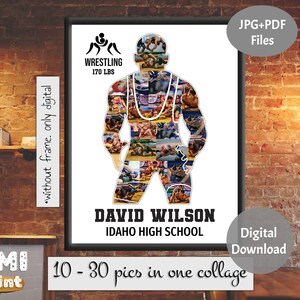 Wrestling Sport Collage Wrestler Photo Gift Gift for Player - Etsy