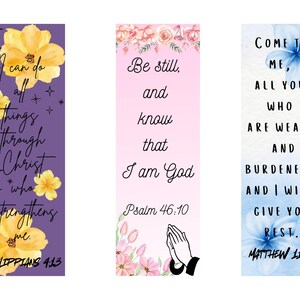 Bible Verse Bookmarks - Etsy