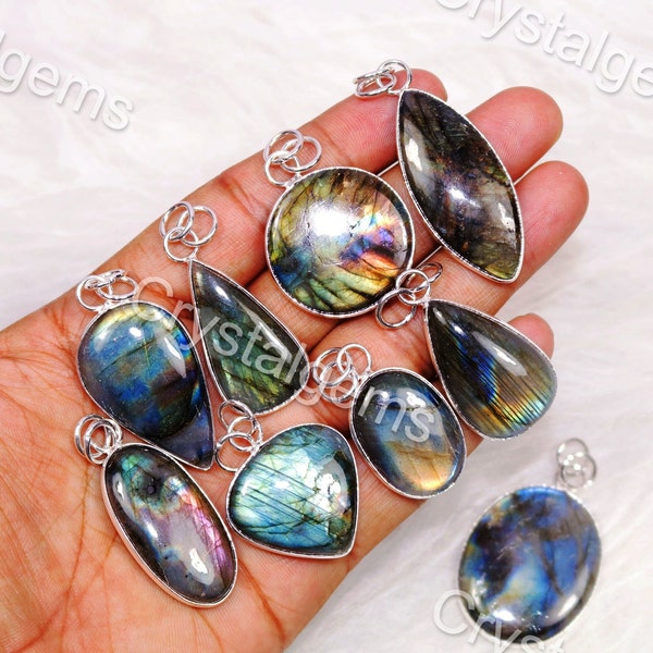 Spectrolite Pendant - Etsy