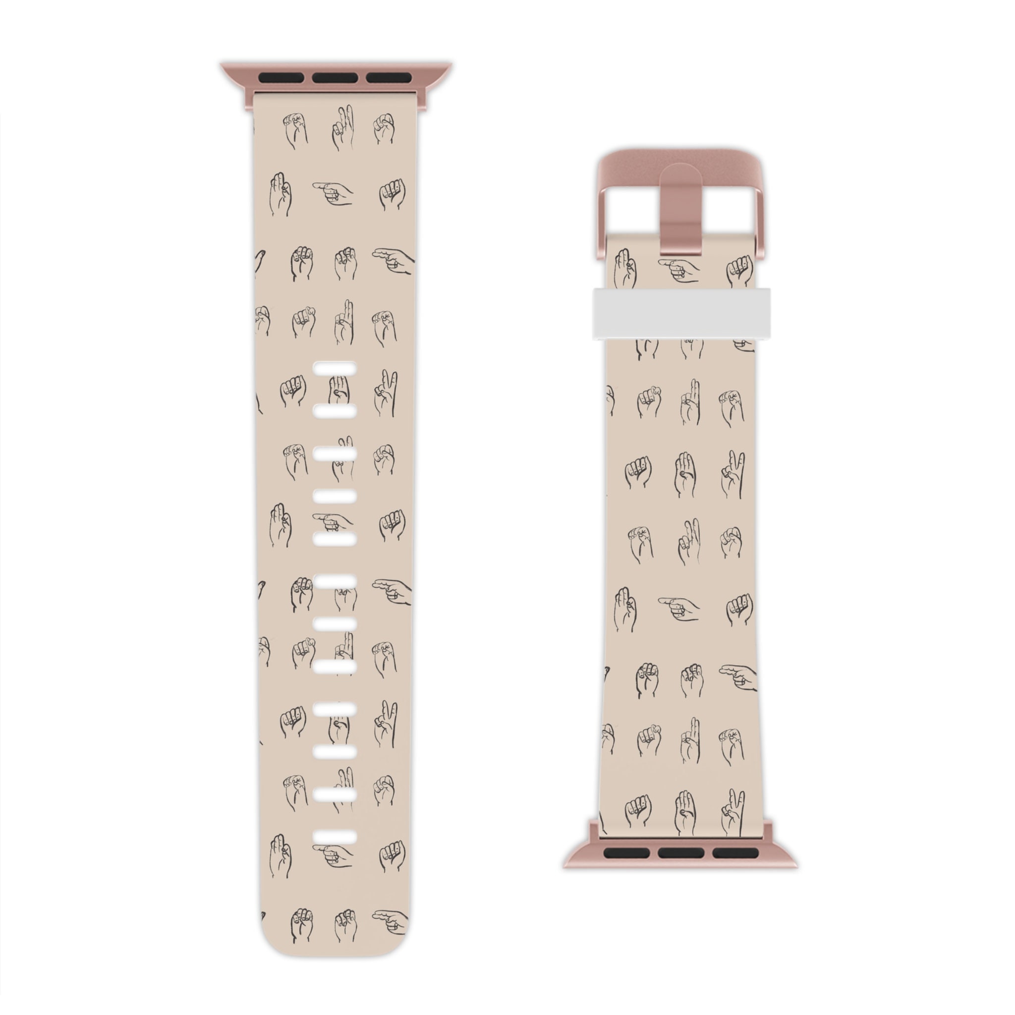 Sign Language / ASL / Watch Band for Apple Watch / Matching Watch Band ...
