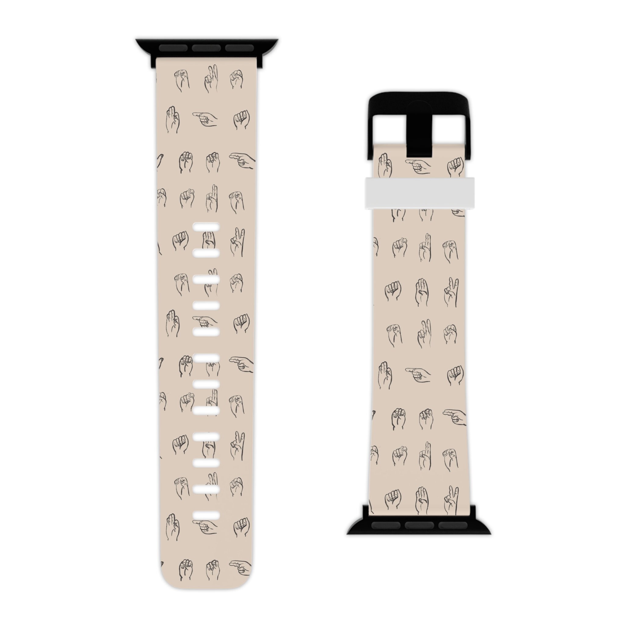 Sign Language / ASL / Watch Band for Apple Watch / Matching Watch Band ...