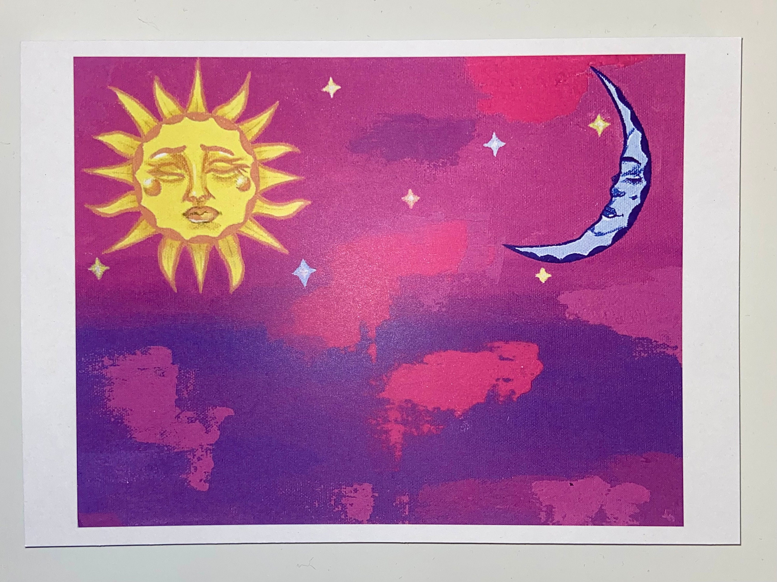 Luna & Rise Print - Etsy