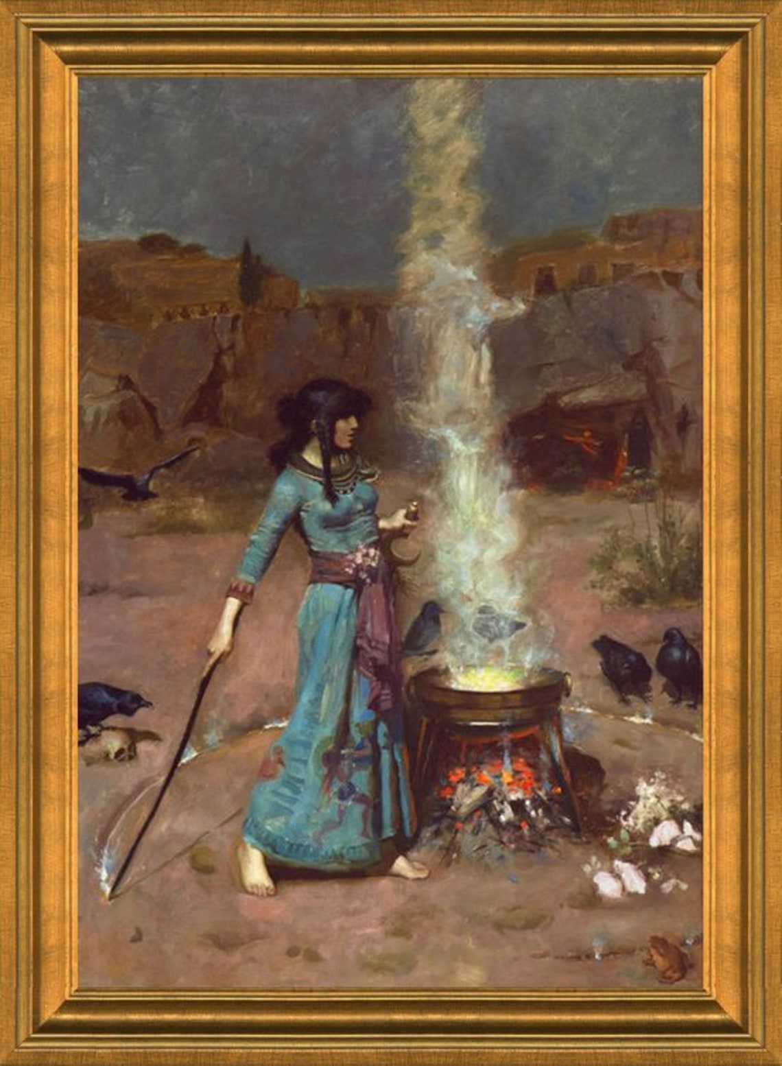 Magic Circle Witch Sorceress John William Waterhouse - Etsy