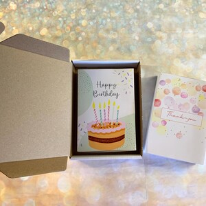 Cake Card by Post: Birthday, Christmas, Thank You - Baked Gift - Etsy UK