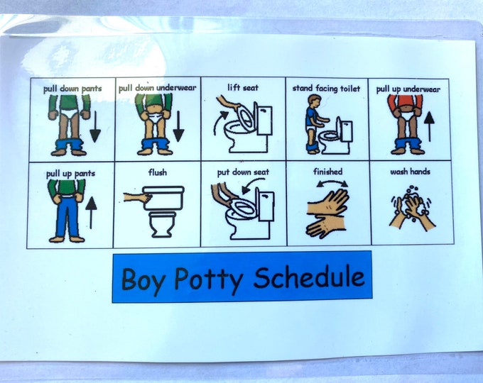 Boys Potty Schedule Visual Pecs Potty Training girls Schedule Coming ...