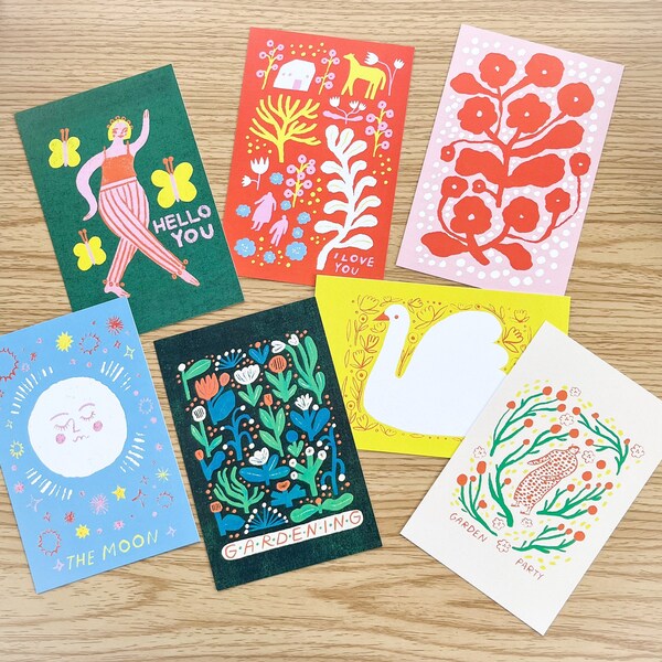 Postcard Pack - Etsy