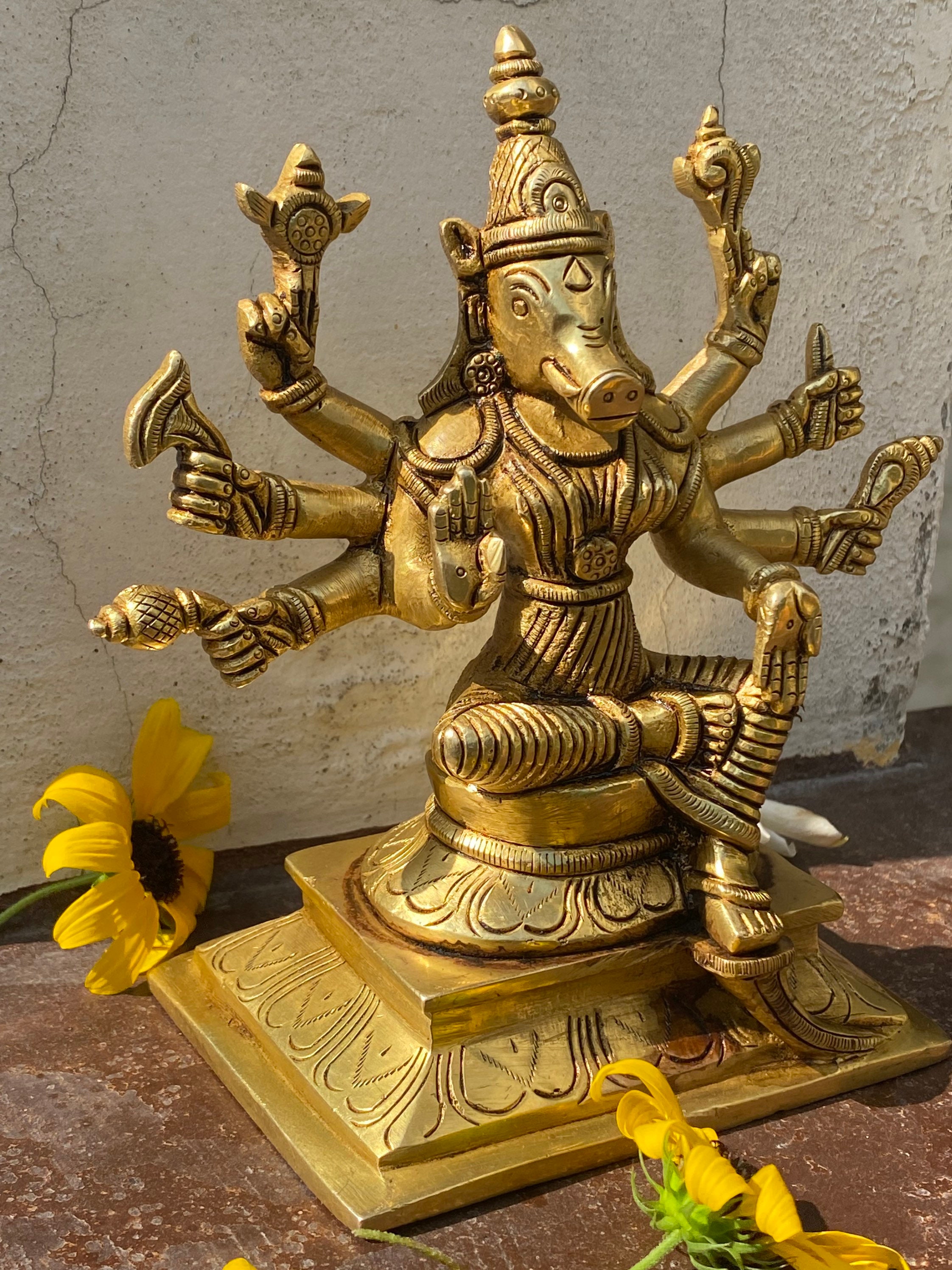 Varahi Amman or Varahi Lakshmi Pooja idol, Laxmi idol, Lord Vishnu ...