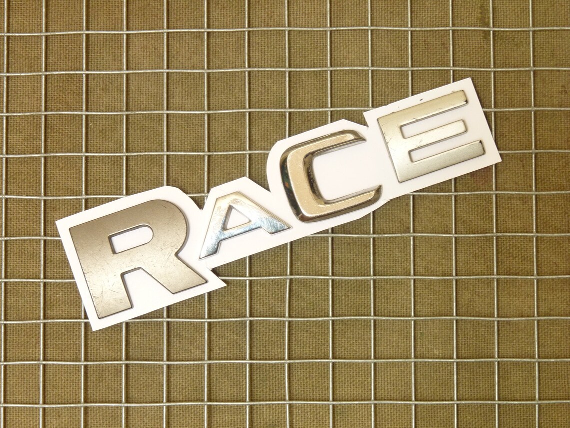 Repurposed Car Vehicle Letters - "race" Fridge Magnet - Metal Plastic ...
