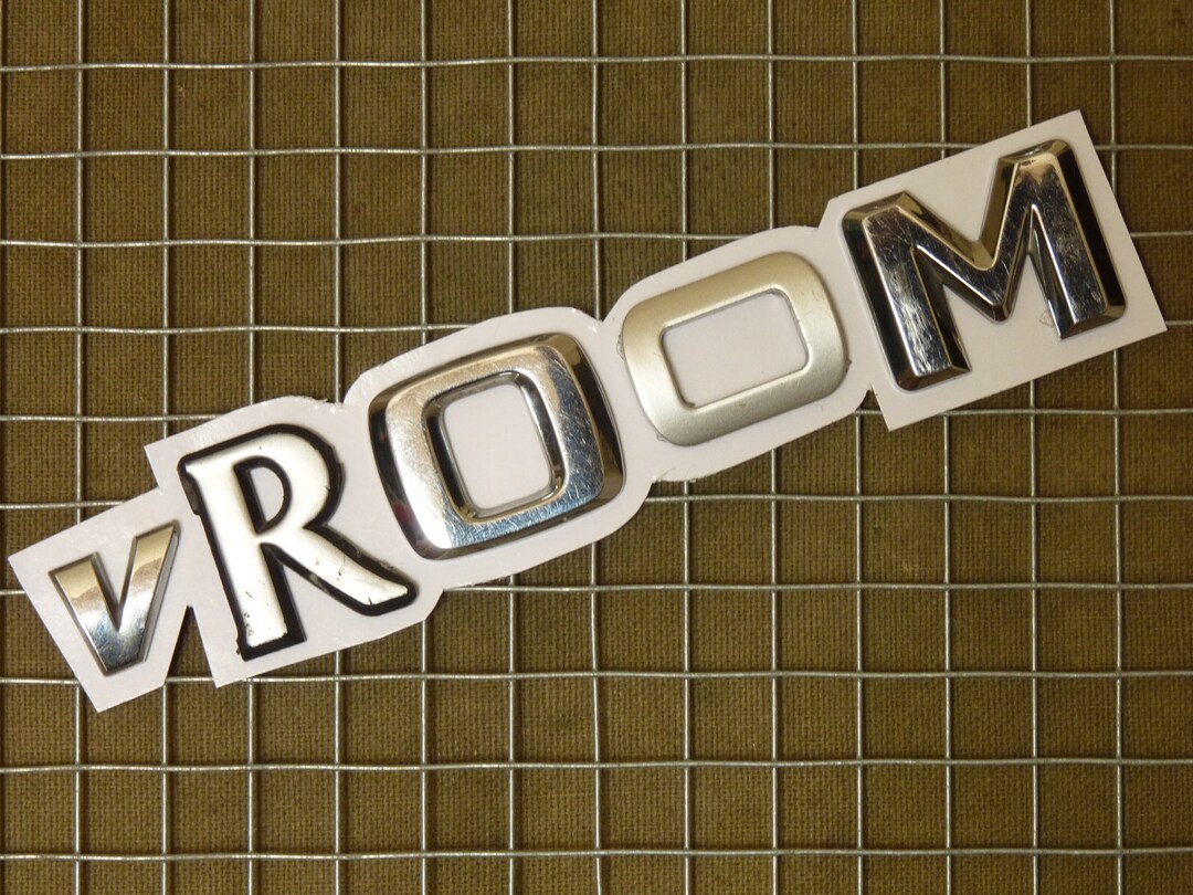 Repurposed Car Vehicle Letters - "vroom" Fridge Magnet - Metal Plastic ...