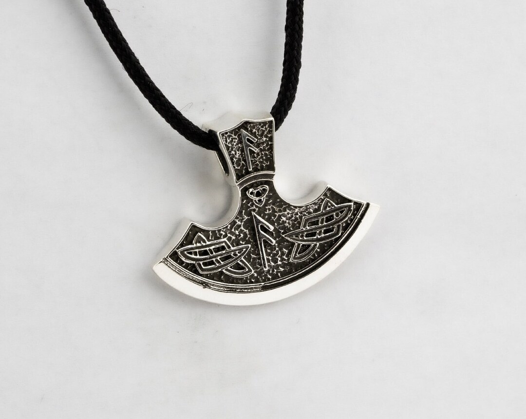 Silver Axe, Rune Pendants, 925 Silver Pendants, Perun Axe Pendant ...