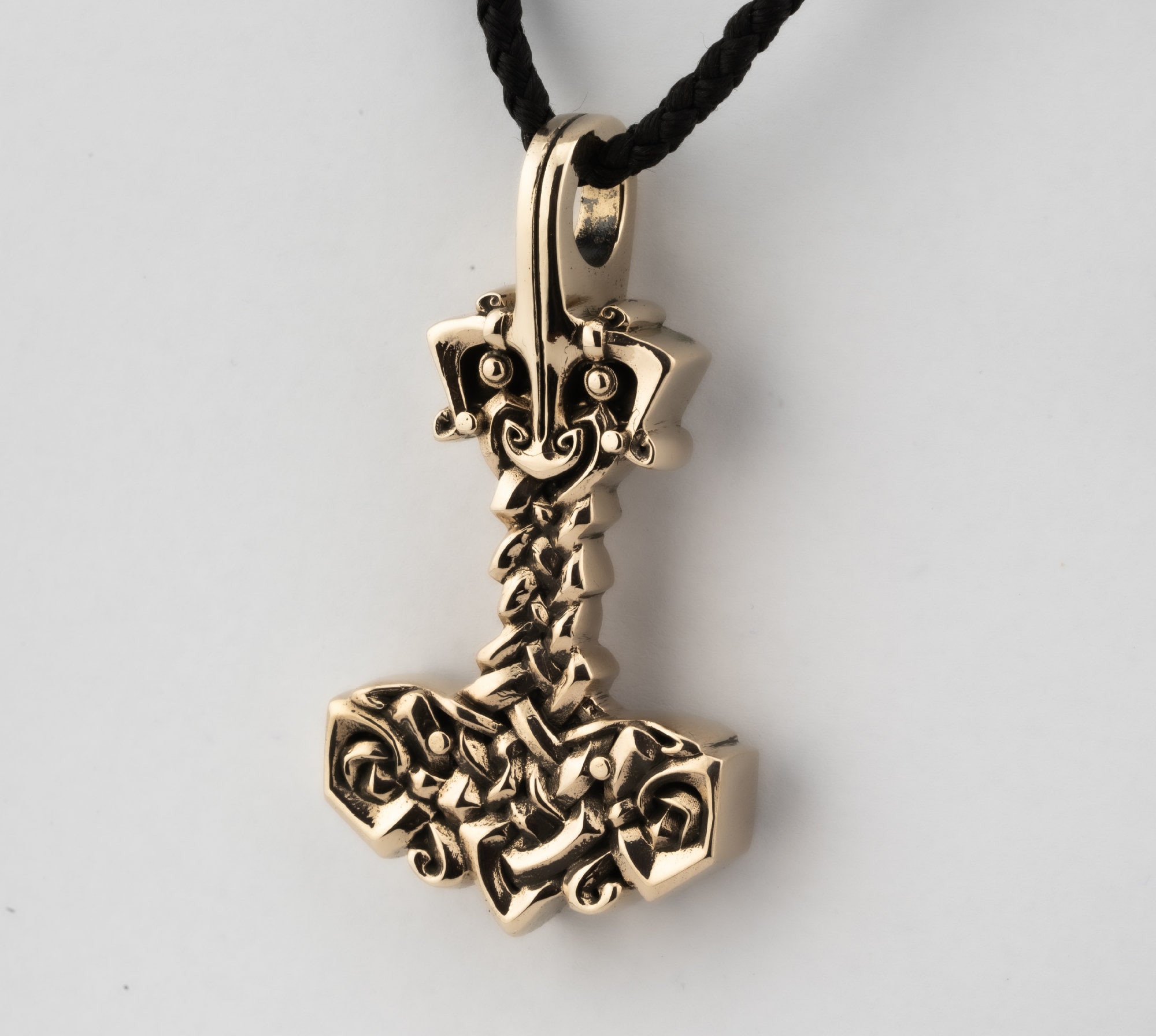 Bronze Thors Hammer, Norse Mythology Gift, Viking Amulet, Thor Necklace ...