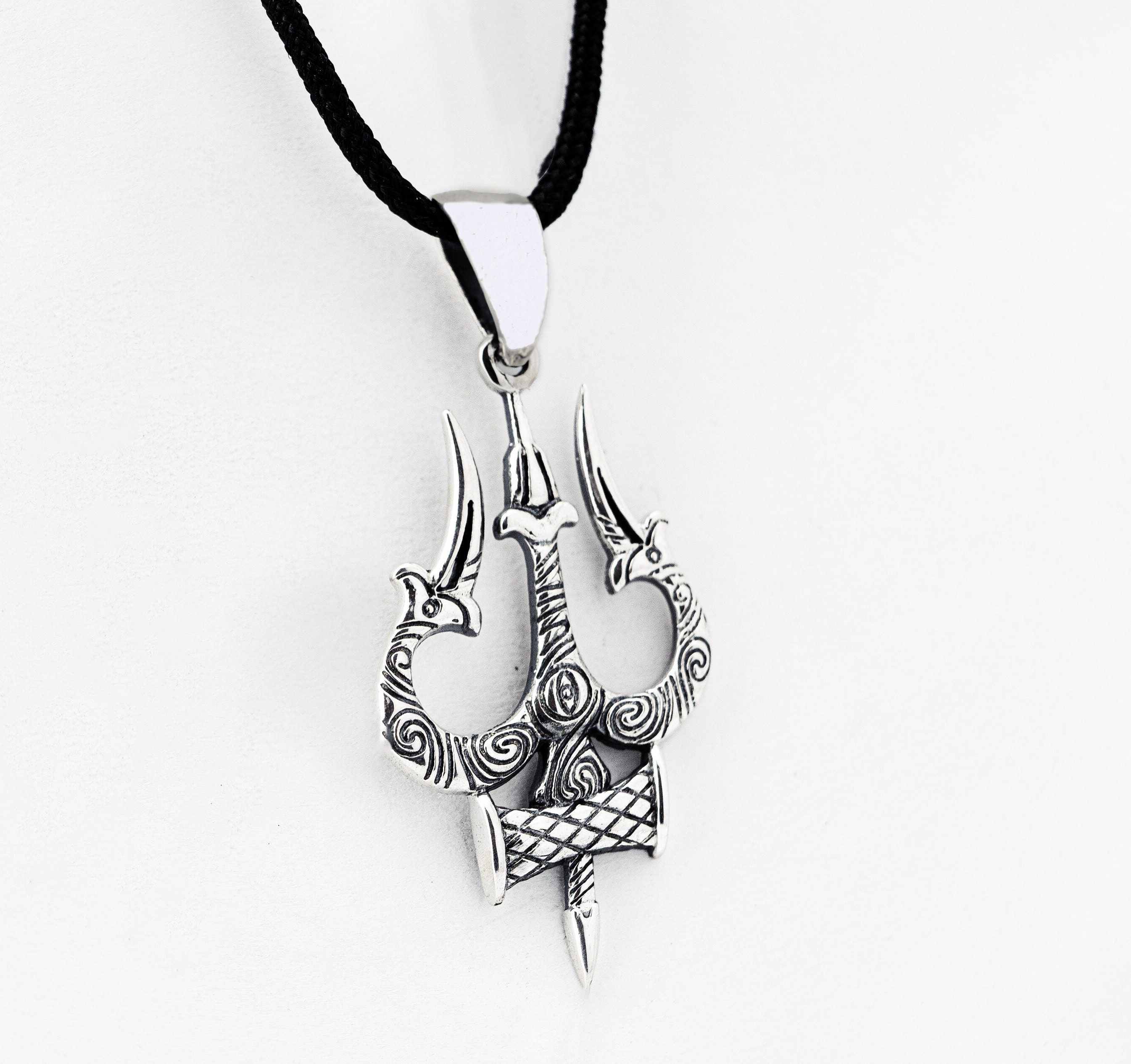 Tryzub Pendant, 925 Silver Pendants, Poseidon's Trident, Fantastic ...