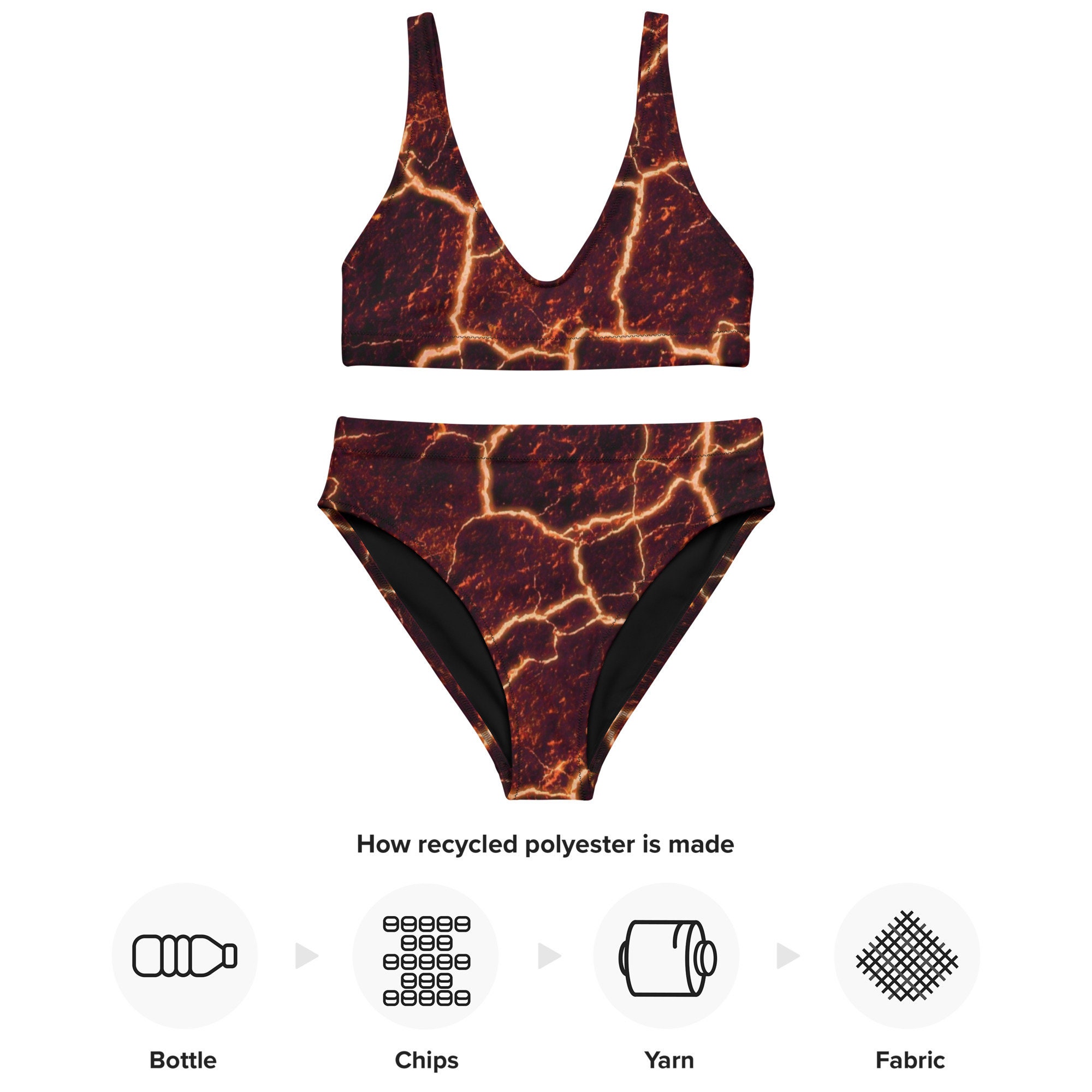 Lava High Waist Bikini - Etsy