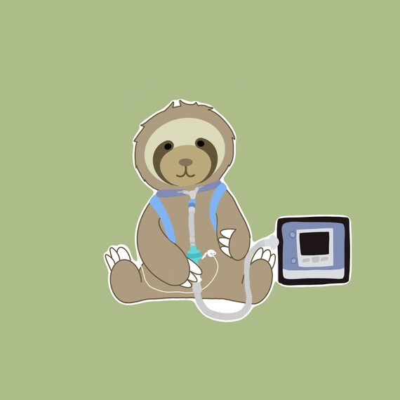 Baby Sloth With Trach Vent and G Tube - Etsy