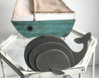Wooden Whale Shelf - Etsy