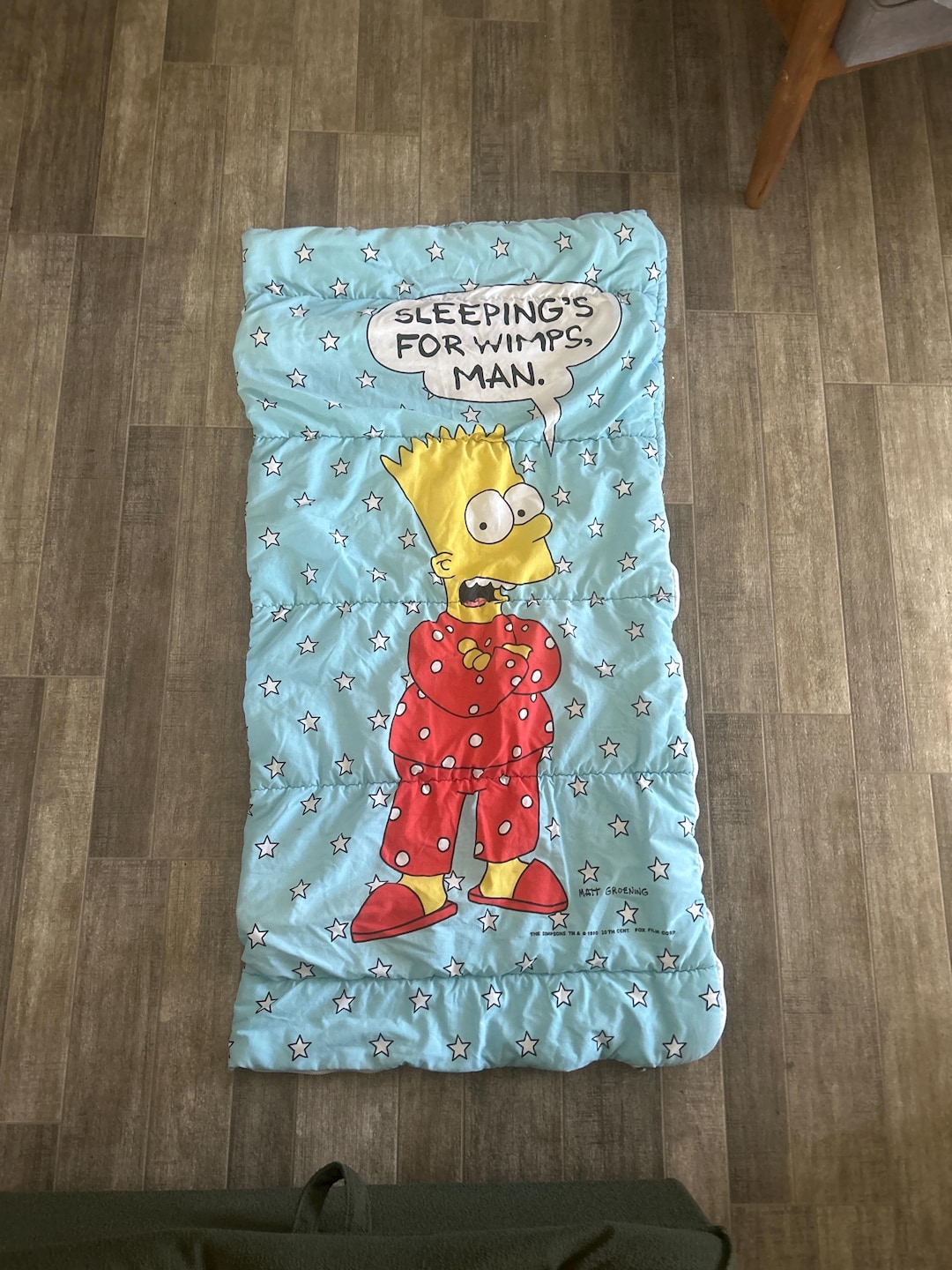 Vintage the Simpson's Bart Simpson Sleeping Bag - Etsy