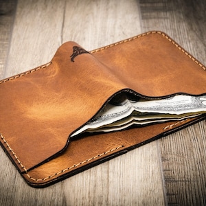 Leather Wallet Template & Pattern for Laser Cut and Print Cdr, Dxf and ...