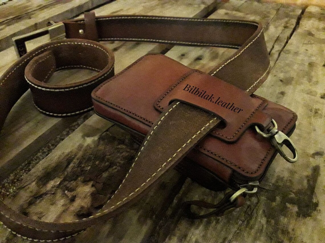 Leather Waist Bag Template & Pattern for Laser Cut and Print - Etsy