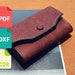 Leather Card Bag Template & Pattern for Laser Cut and Print Cdr, Dxf ...