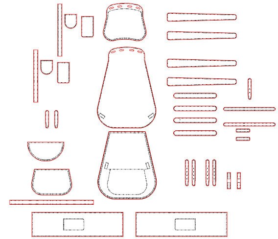 Leather Backpack Template & Pattern for Laser Cut and Print | Etsy
