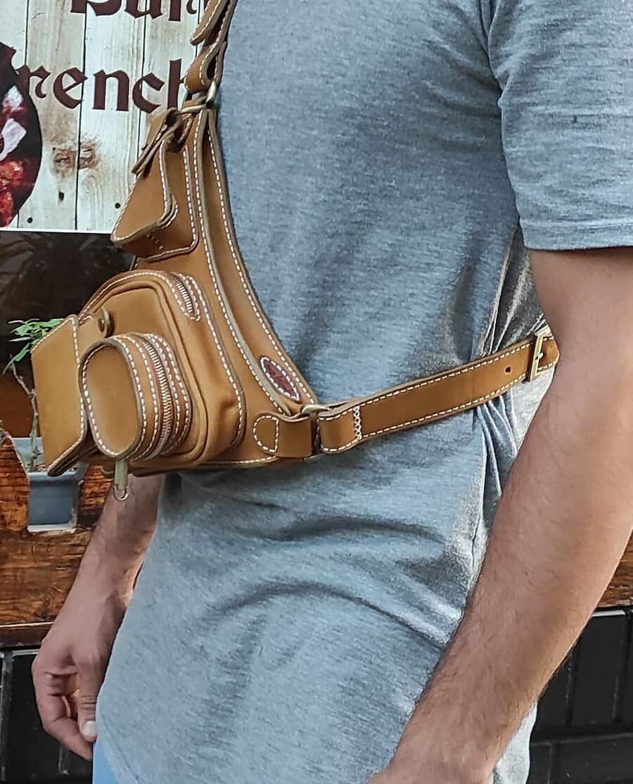 Leather Waist Bag Template & Pattern for Laser Cut and Print - Etsy