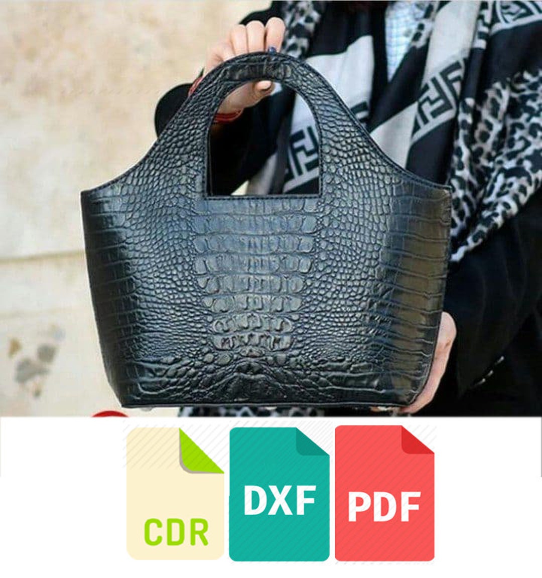 Leather Womens Bag Template & Pattern for Laser Cut and Print Cdr, Dxf ...