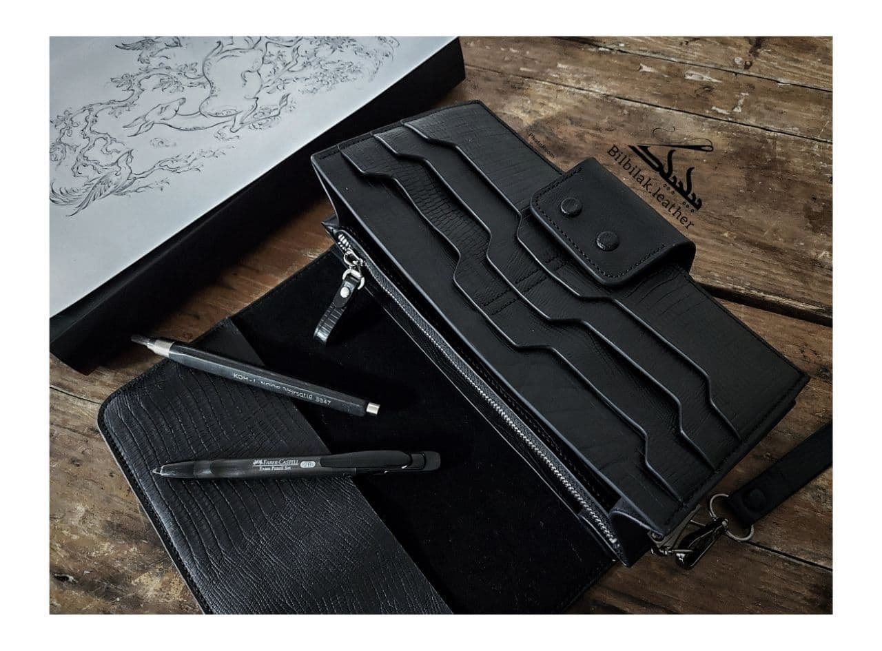 Leather Long Wallet Template & Pattern for Laser Cut and Print - Etsy ...