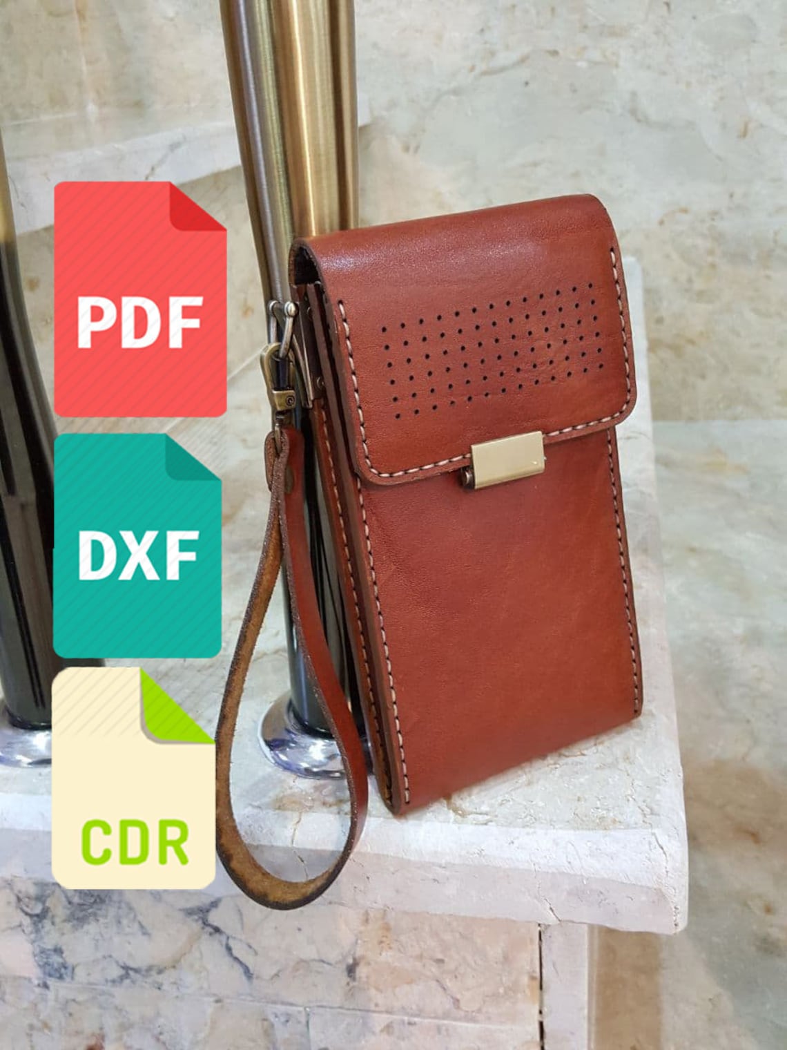 Leather Hand Bag Template & Pattern for Laser Cut and Print - Etsy