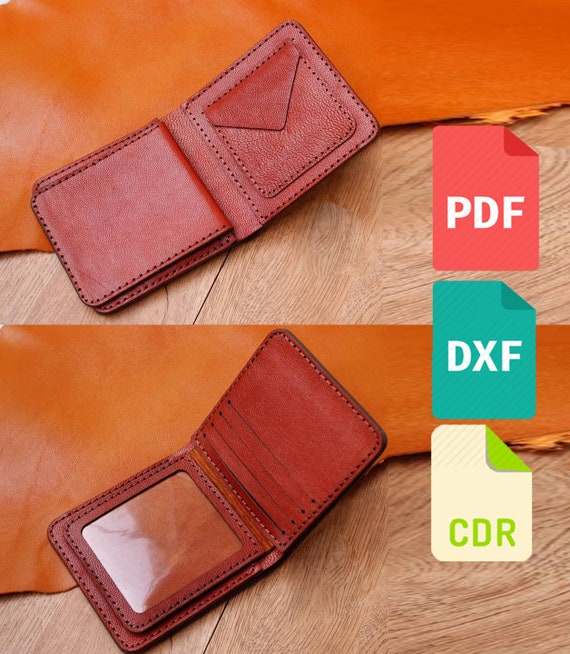 Leather Wallet Template & Pattern for Laser Cut and Print Cdr - Etsy