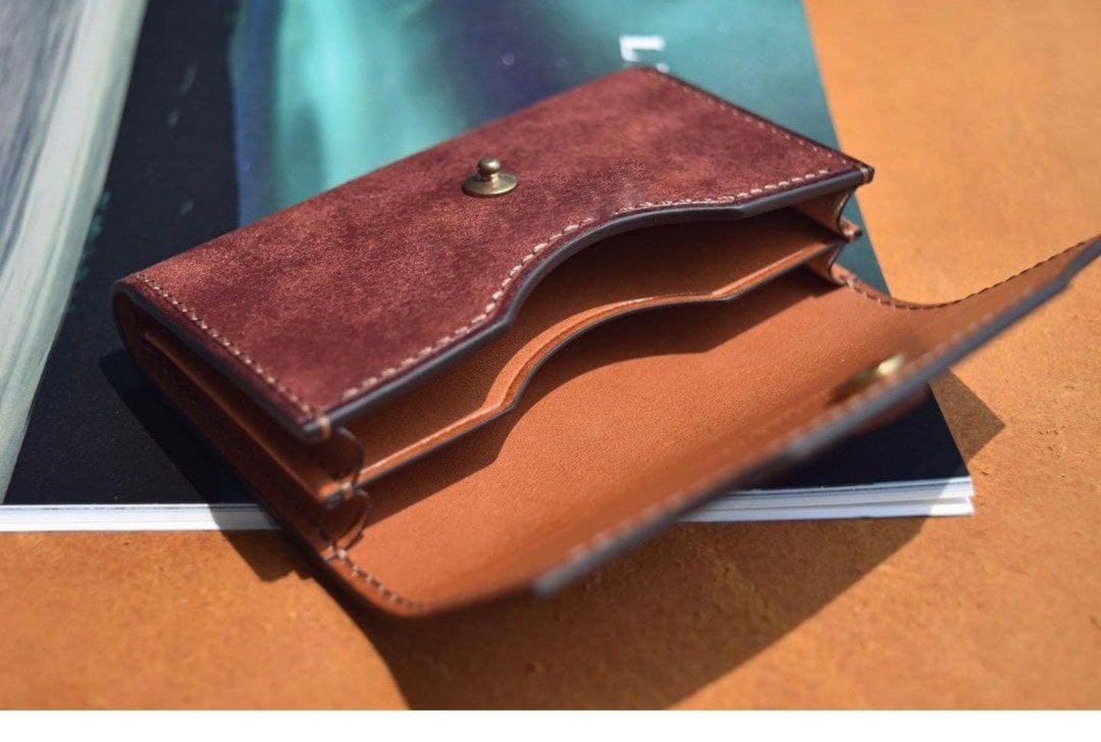 Leather Card Bag Template & Pattern for Laser Cut and Print | Etsy