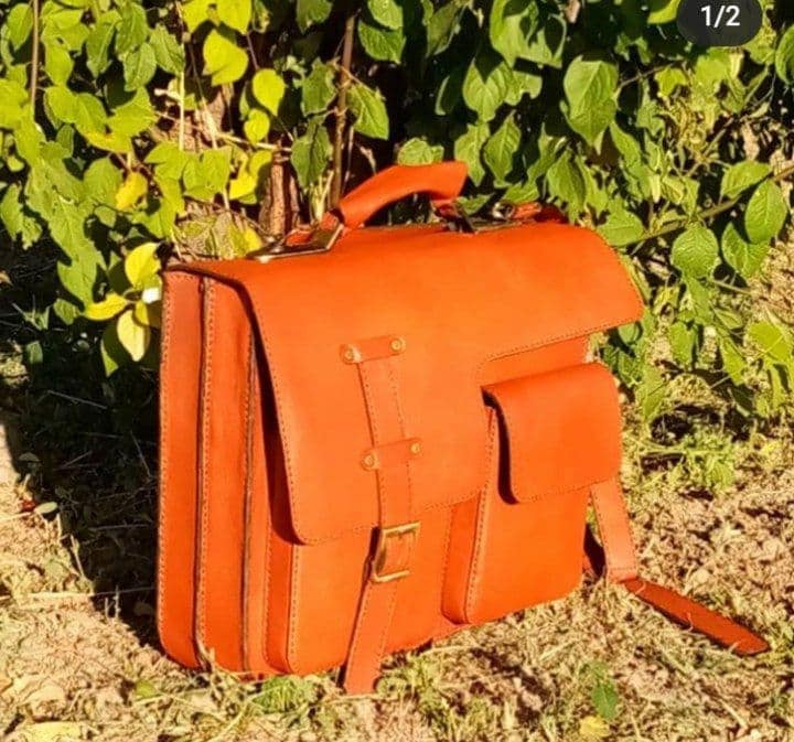 Leather Briefcase Bag Template & Pattern for Laser Cut and | Etsy