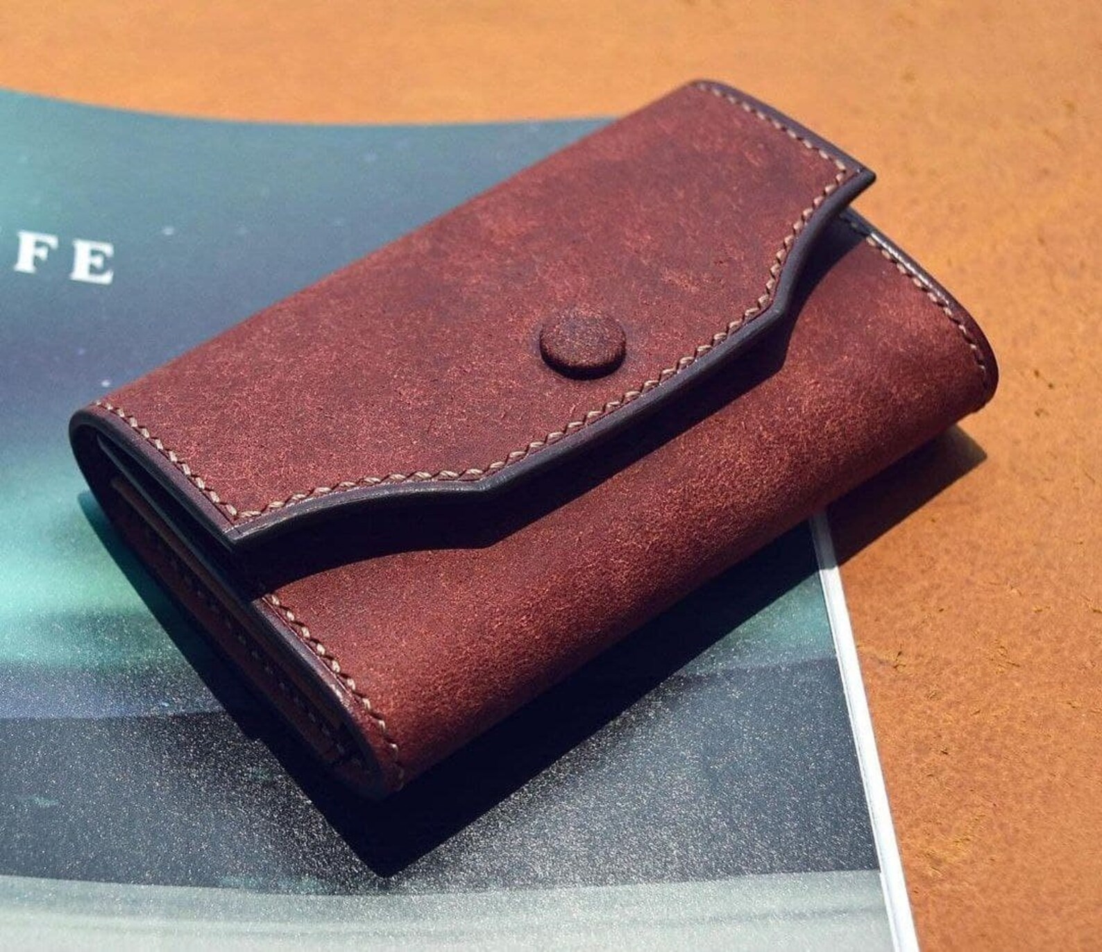 Leather Card Bag Template & Pattern for Laser Cut and Print | Etsy