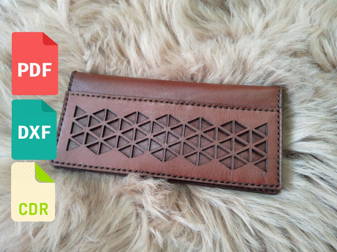 Leather Slimi Travel Wallet Bag Template & Pattern for Laser Cut and ...