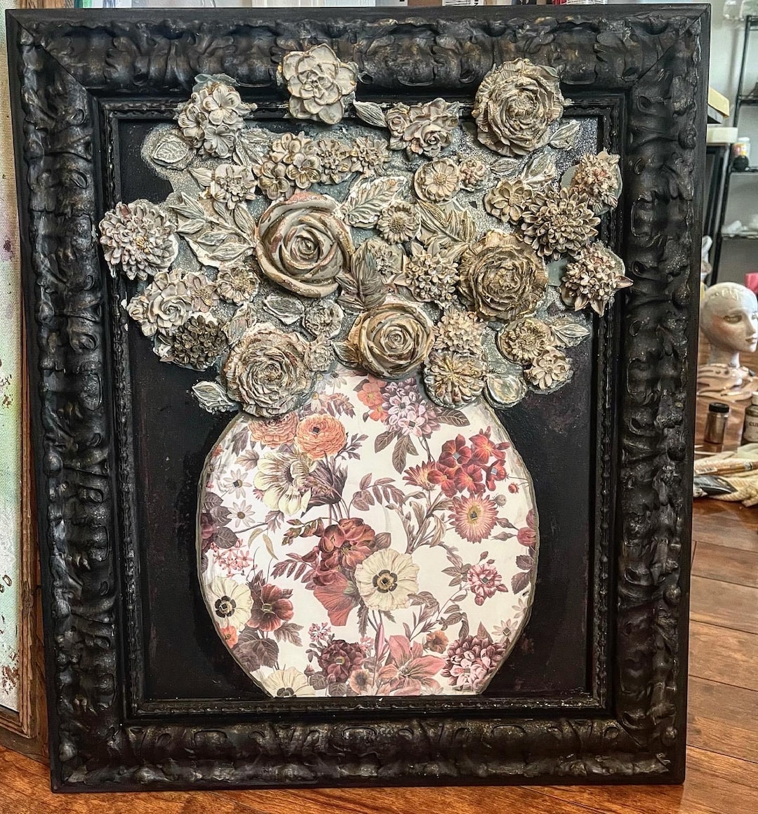 3D Flower Wall Decor-painting - Etsy
