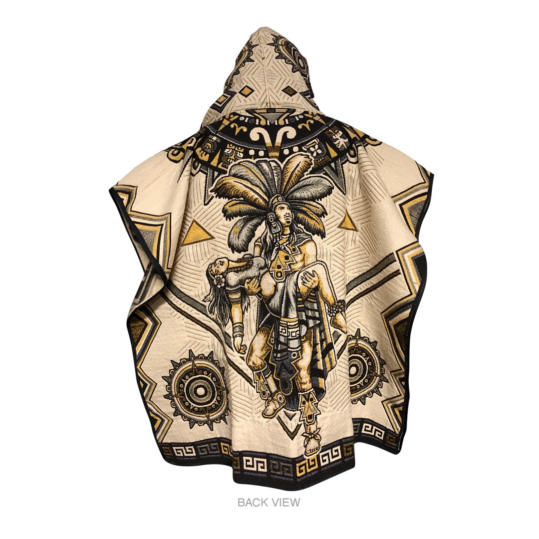 Mi Orgullo Azteca Mid Weight Blanket - Capa - Gaban - Sarape Unisex - Etsy