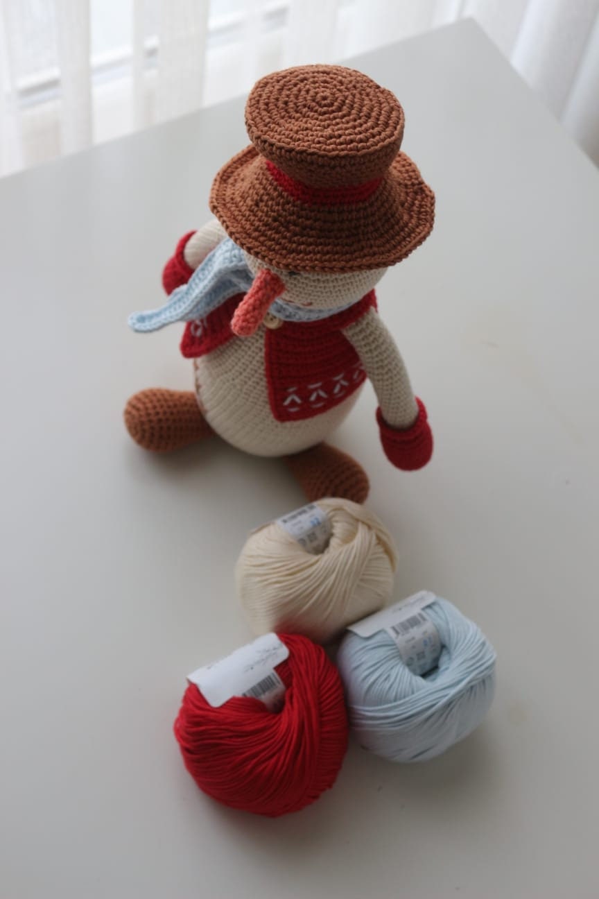 Kevin the Snowman Finished Amigurumi Toy, NOT Pattern. Festive Winter ...