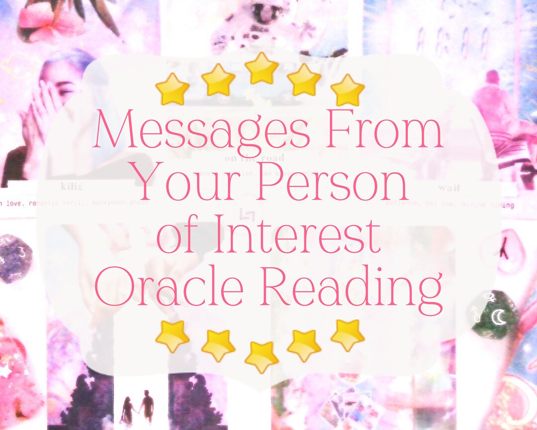 Love Reading Messages From Your Person of Interest - Etsy