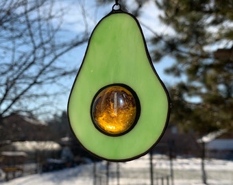 Avocado Glass | Etsy