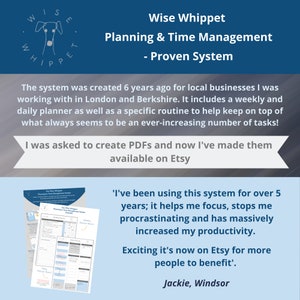 Printable A4 Daily & Weekly Planners, Proven Time Management Guide, 5 ...