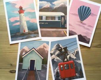 Mini Postcard | Etsy