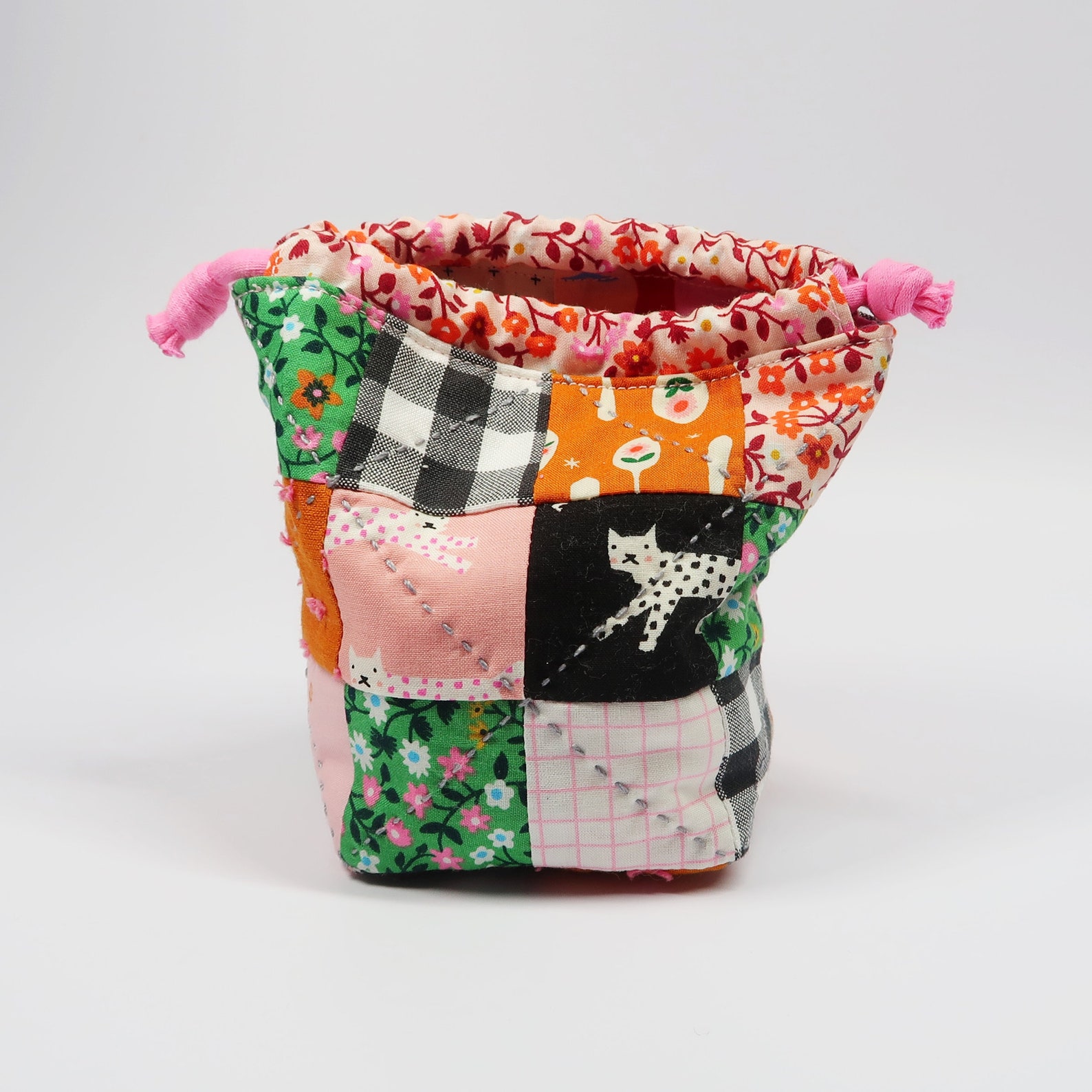 Kinchaku - Digital Sewing Pattern (PDF), Two Sizes and Styles, Quilted ...