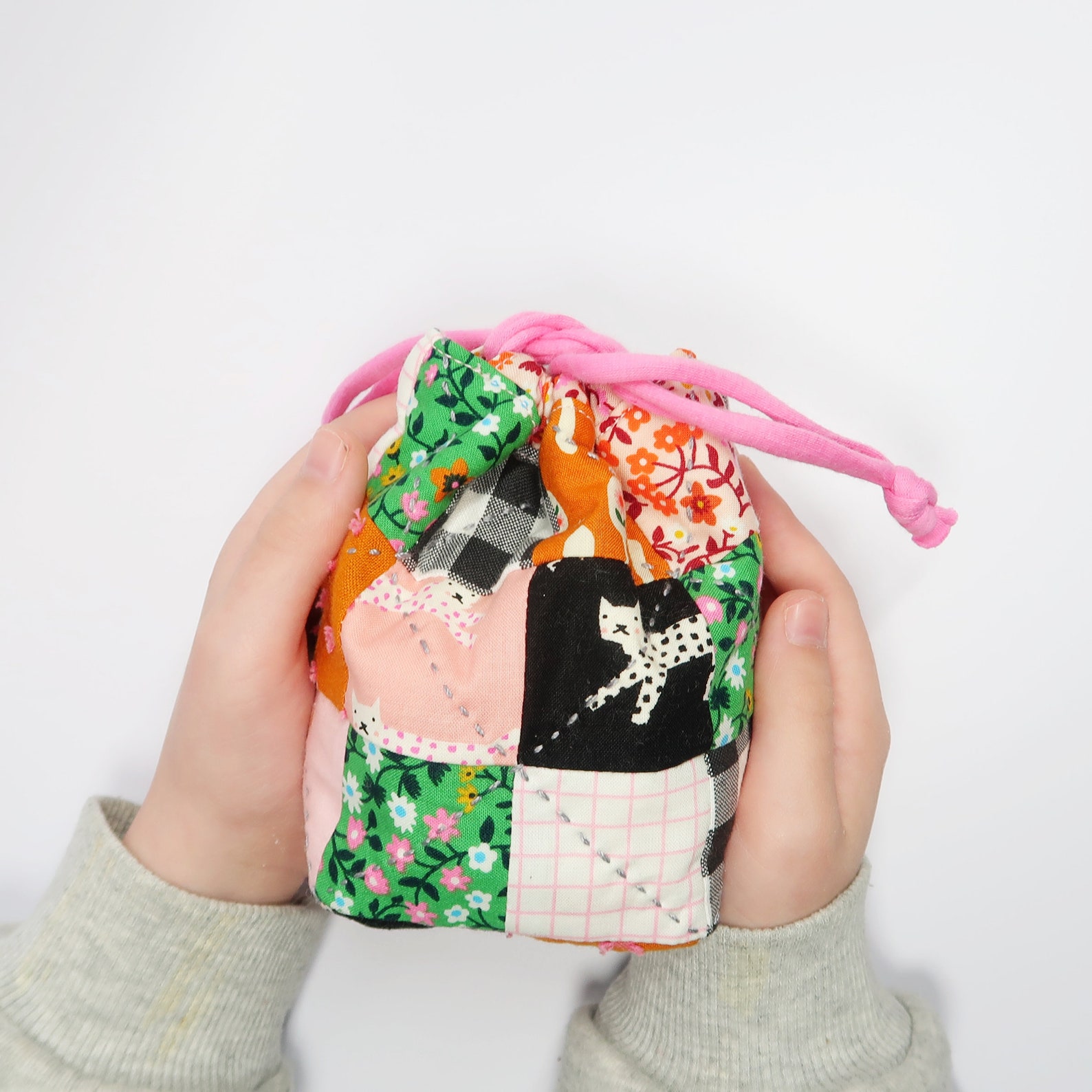 Kinchaku - Digital Sewing Pattern (PDF), Two Sizes and Styles, Quilted ...